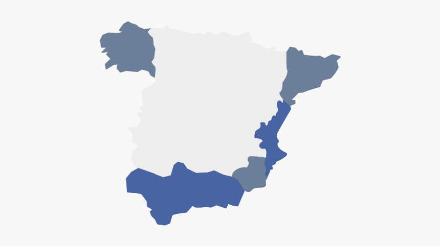 Spain Map Powerpoint Template, HD Png Download , Transparent Png Image ...