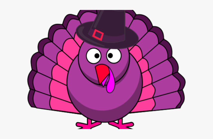 Turkey Clipart Pink - Thanksgiving Turkey Clipart, HD Png Download ...