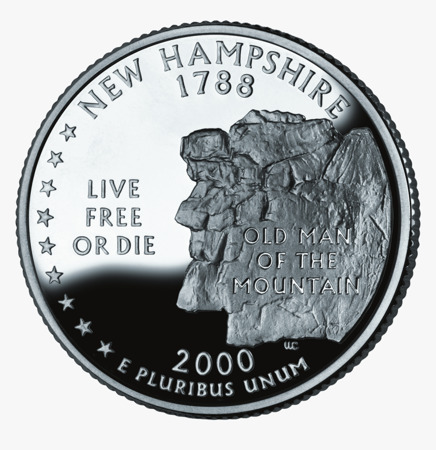 2000 Nh Proof - New Hampshire State Quarter, HD Png Download ...
