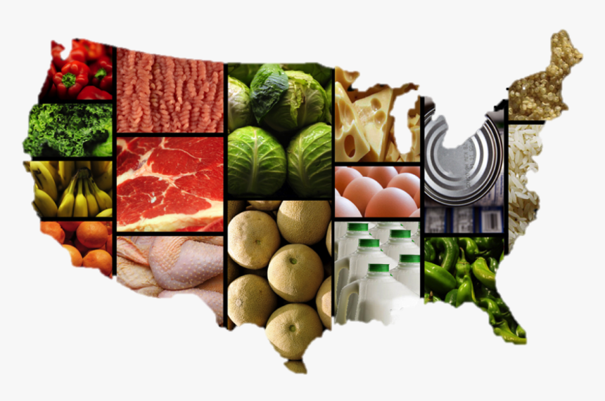 Food Png Us Map Food - Map Of Us Foods, Transparent Png , Transparent ...