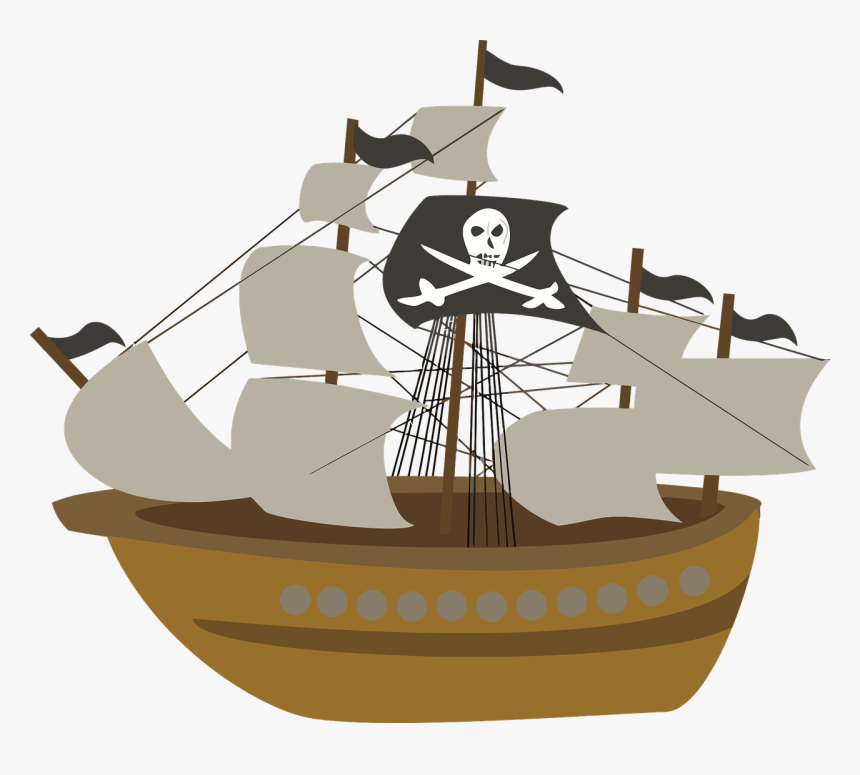 Cute Pirate Ship Clipart, HD Png Download , Transparent Png Image - PNGitem