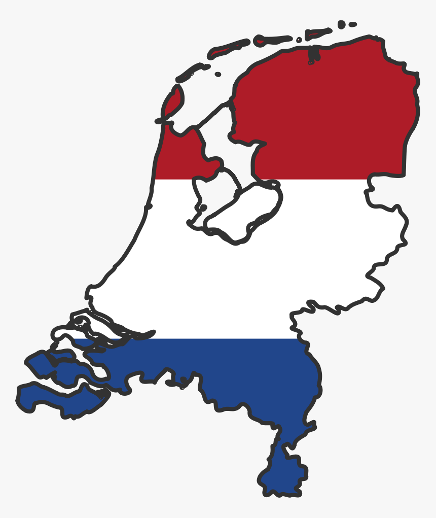 Netherlands Flag Map, HD Png Download , Transparent Png Image - PNGitem