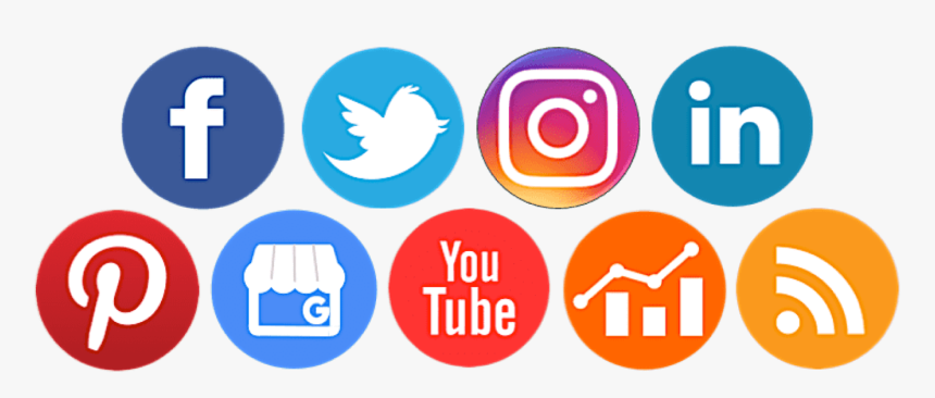 Social Media Icons - Social Media Platforms Logos, HD Png Download ...