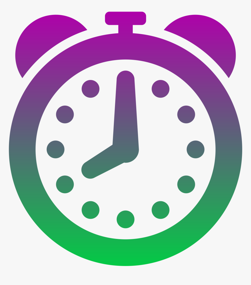 Coloured Clock Icons Png - Clock Icon Colourful, Transparent Png ...