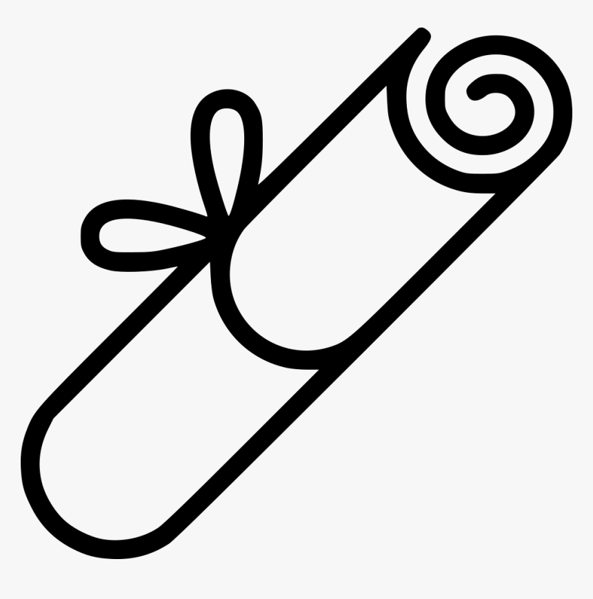 Scroll Certification Graduate - Scroll Graduation Icon Png, Transparent ...