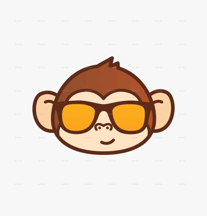 Transparent Cartoon Monkey Png - Cute Monkey Cartoon Face, Png Download ...