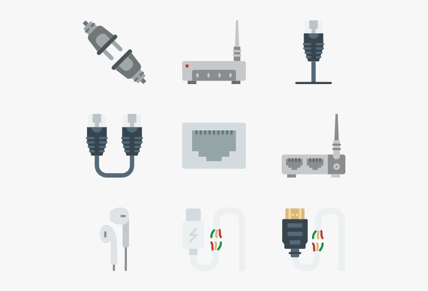 Icons Free Vector Connectors - Data Transfer Cable, HD Png Download ...
