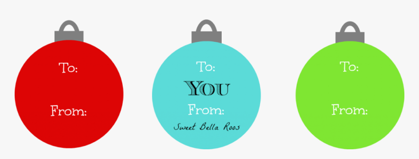 Transparent Gift Tag Template Png - Printable Ornament Gift Tags, Png ...