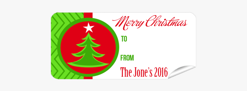 Green Tree 27pk Labels Christmas - Christmas Gift Sticker Transparent ...
