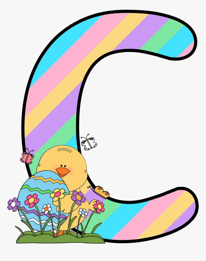 Easter Clipart Alphabet - Alfabeto Easter De Kidsparkz, HD Png Download ...