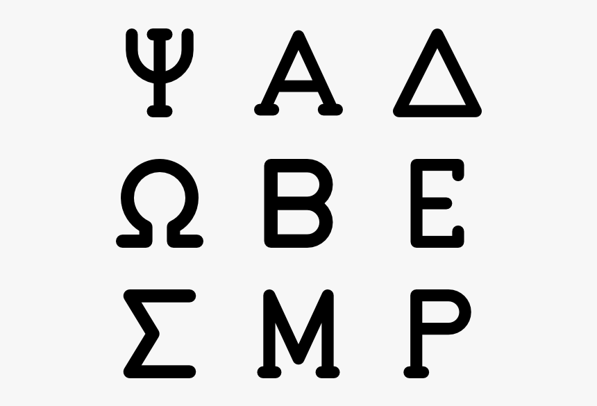 Greek Symbols - Greek Alphabet Icon, HD Png Download , Transparent Png ...
