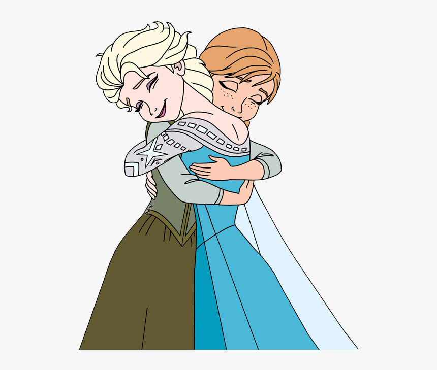 Frozen Clip Art Disney Clip Art Galore - Disney Anna And Elsa Hugging ...