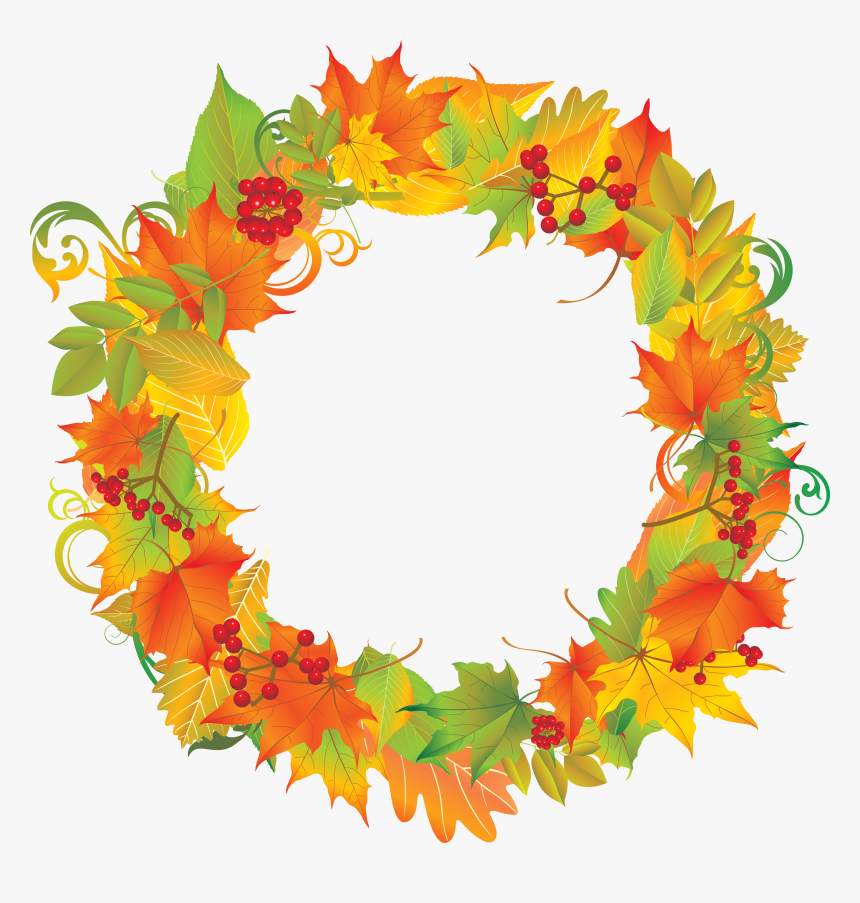 Fall Wreath Png - Fall Wreath Clipart, Transparent Png , Transparent ...