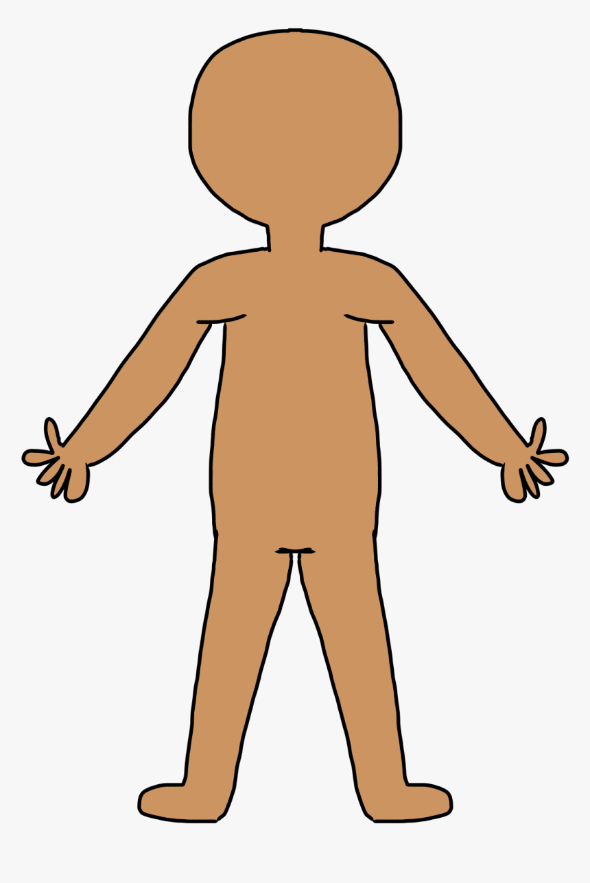 Images For Body Parts Clipart For Kids - Boy No Clothes Clipart, HD Png ...