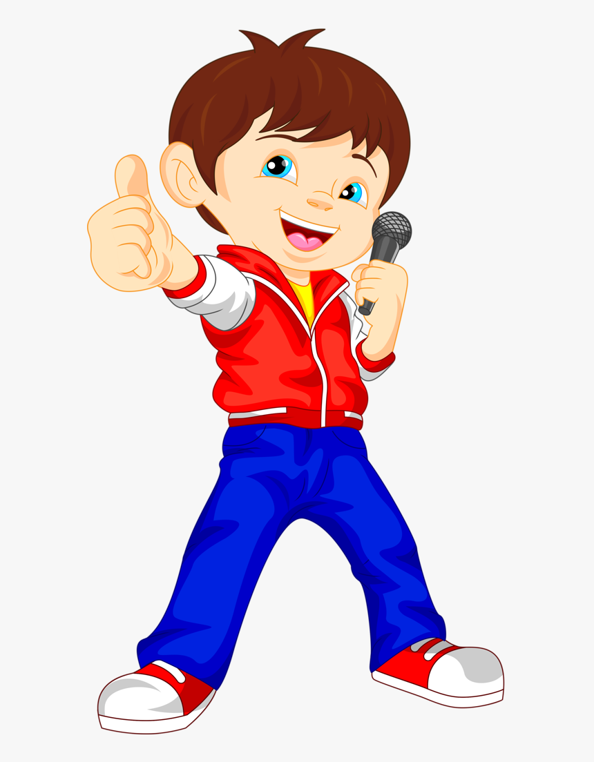 Music Clipart Thumb - Singer Boy Clipart, HD Png Download , Transparent ...