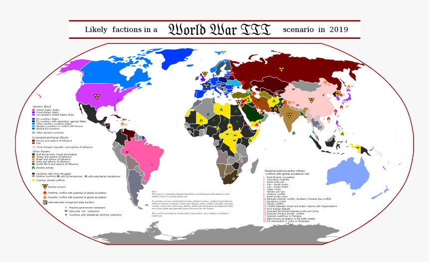 World War Iii Possible Alliances - Britannia World Map, HD Png Download ...
