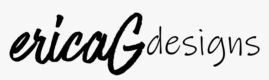 Erica G Designs - Calligraphy, HD Png Download , Transparent Png Image ...