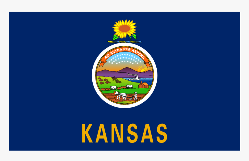 Us Ks Kansas Flag Icon - Kansas State Flag, HD Png Download ...
