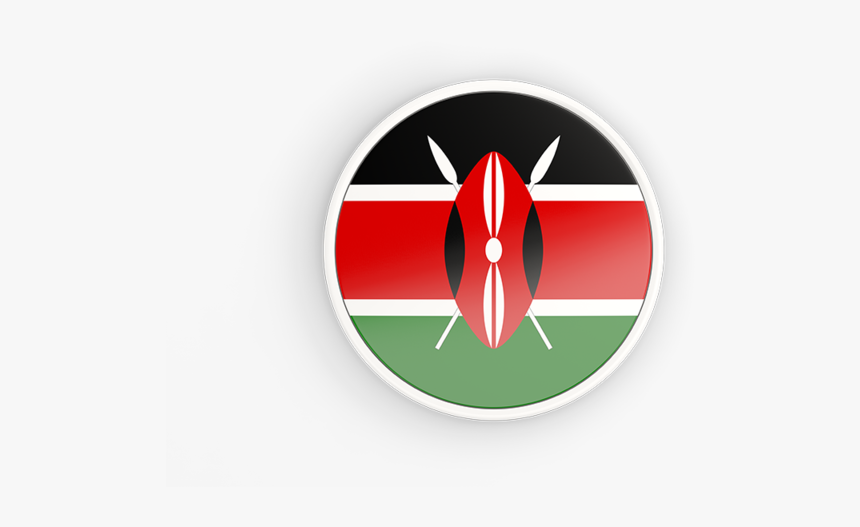 Round Icon With White Frame - Kenya Flag Round Icon, HD Png Download ...