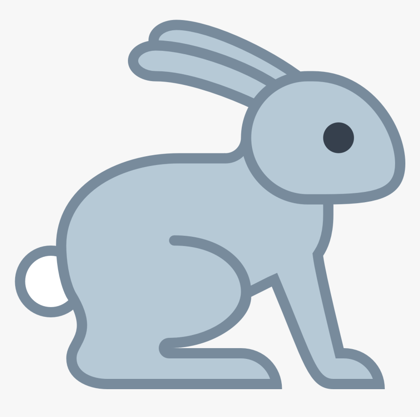 Easter Bunny Running Rabbit To The End Free Raising - Rabbit Icon Png ...