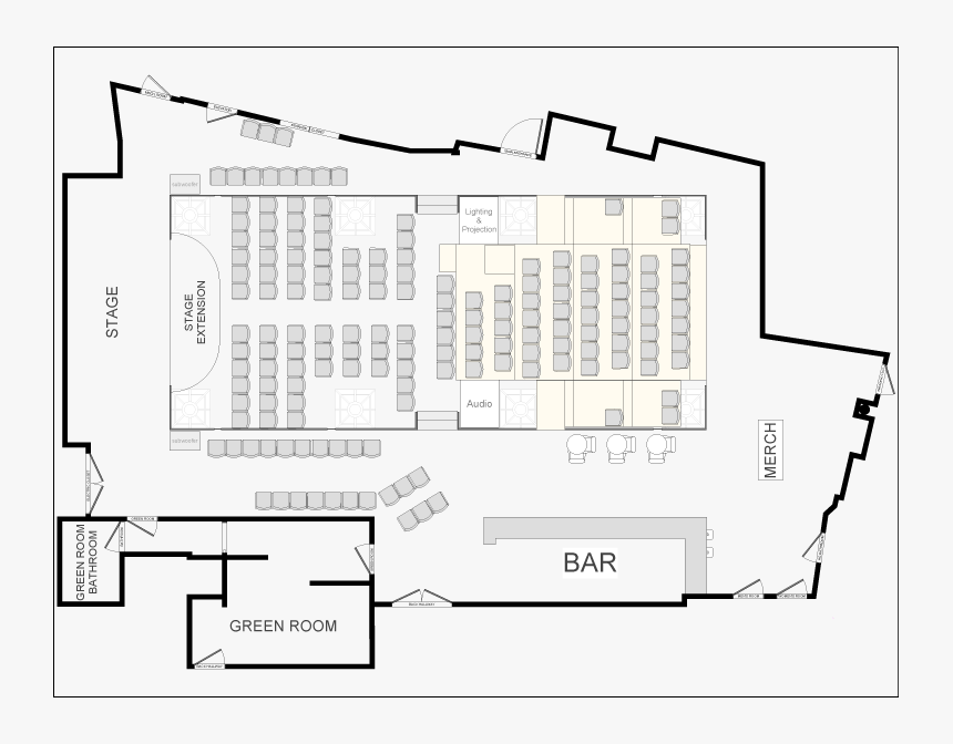 Stage Green Room Layout, HD Png Download , Transparent Png Image - PNGitem