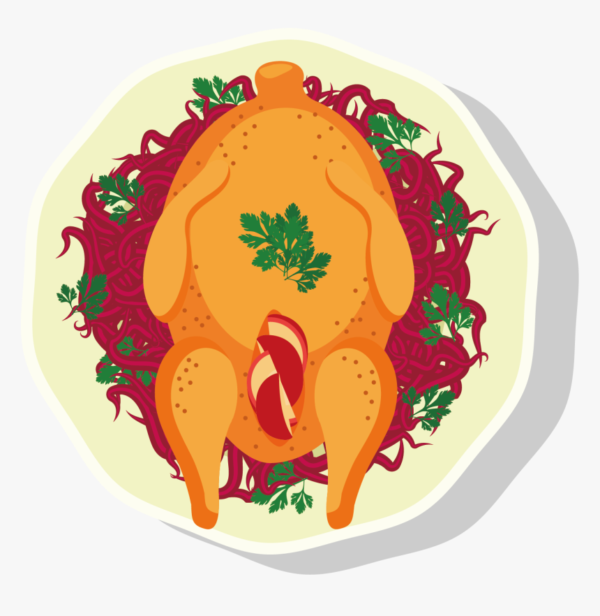 Roast Chicken Drawing At - Roast Chicken Drawing, HD Png Download ...