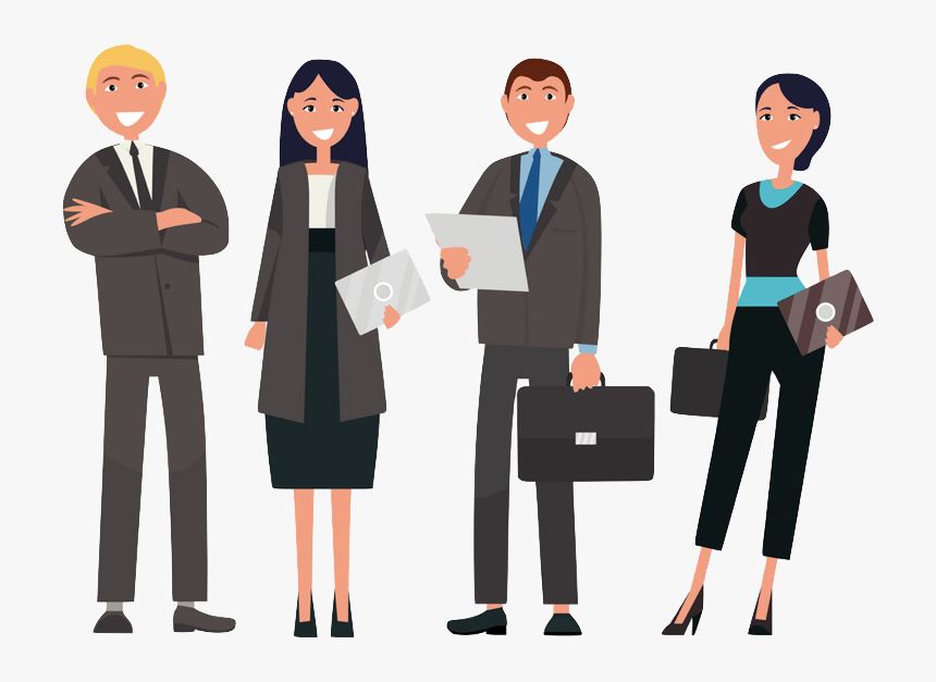 People Working In Office Clipart