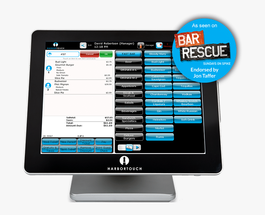 Harbortouch Bar & Restaurant - Harbortouch Pos System, HD Png Download , Transparent Png Image ...