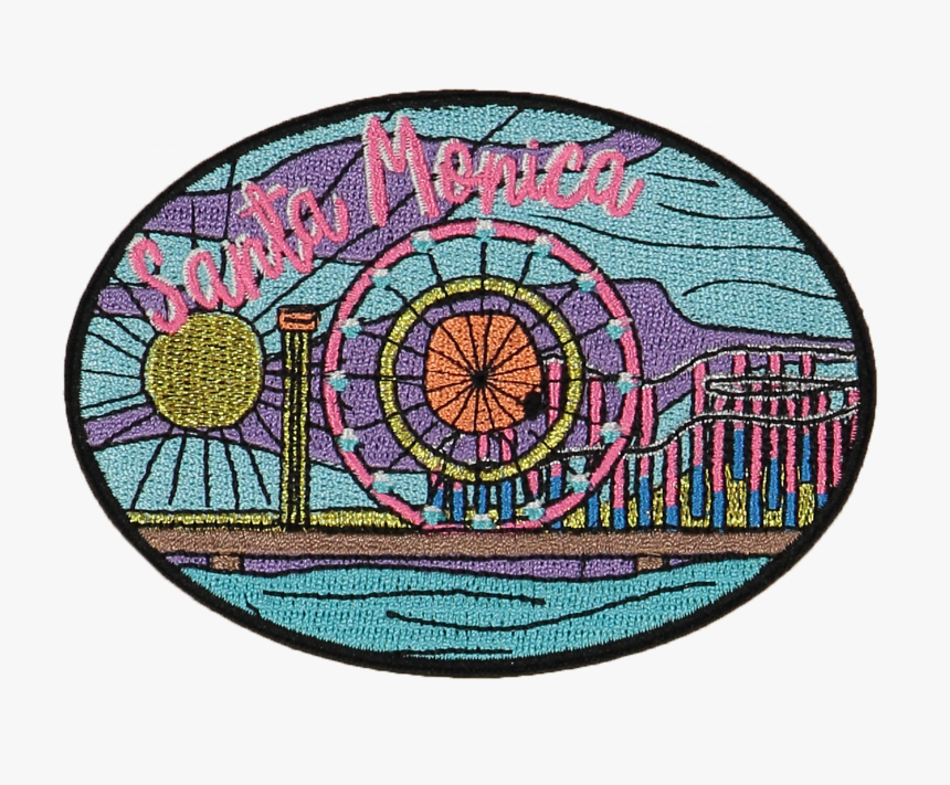 Santa Monica Sticker Patch, HD Png Download , Transparent Png Image ...
