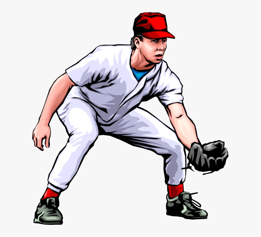 Vector Illustration Of American Pastime Sport Of Baseball - Baseball ...