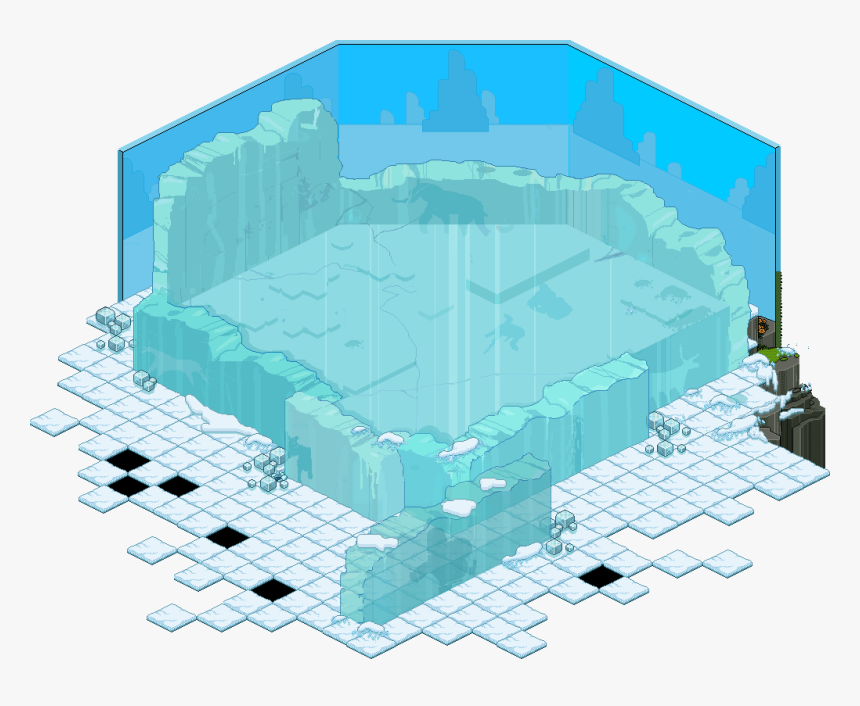 Hh Room Branded Iceage - Habbo Snow Room, HD Png Download , Transparent ...
