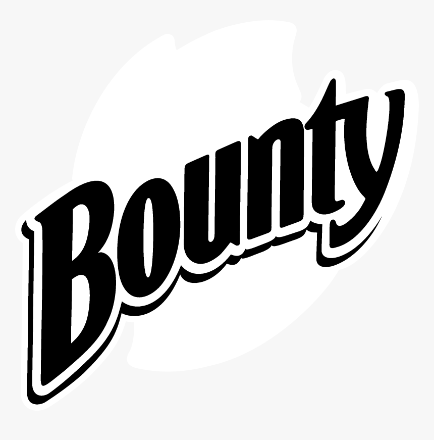 Bounty Quilted Logo Black And White - Graphic Design, HD Png Download ...