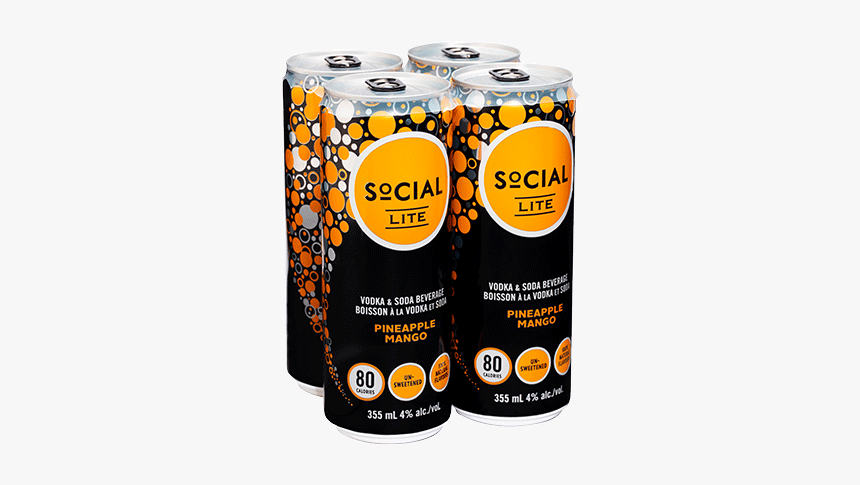 Social Lite Pineapple Mango 4 X 355 Ml - Social Lite Pineapple Mango ...