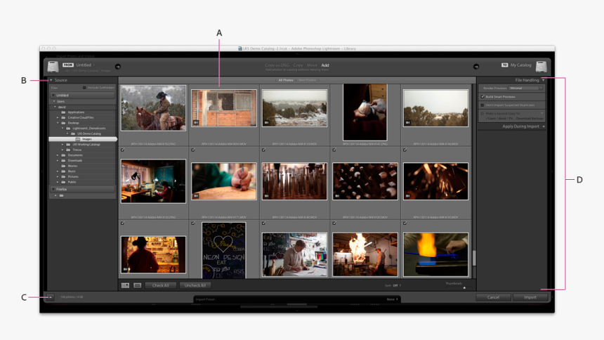 The Lightroom Classic Import Window - Lightroom Classic Cc Import, HD ...