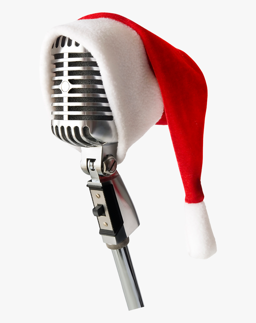 Microphone With Christmas Hat Png, Transparent Png , Transparent Png ...