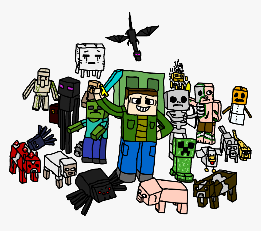 Fan Made Minecraft Mobs, HD Png Download , Transparent Png Image - PNGitem