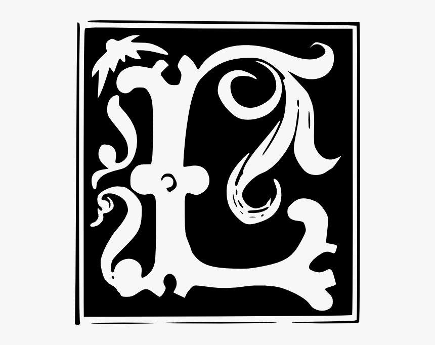 Decorative Fancy L Letter, HD Png Download , Transparent Png Image ...