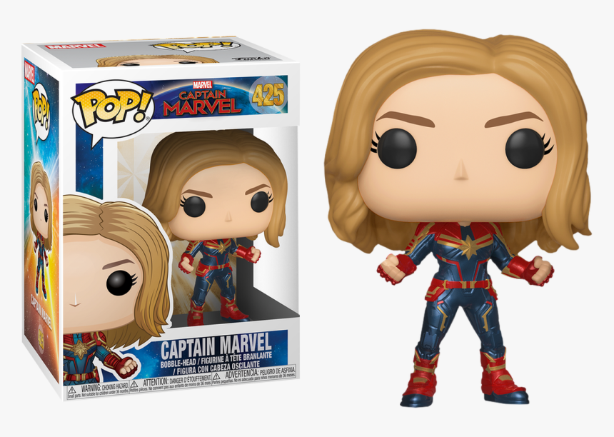 Captain Marvel Bobble Head, HD Png Download , Transparent Png Image ...