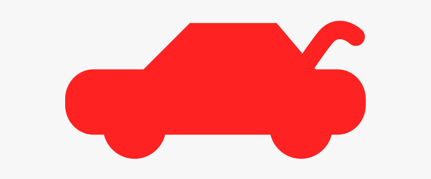 Boot / Trunk Open Warning Symbol In Red, HD Png Download , Transparent ...