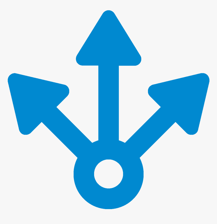 Arrow Pointing Three Direction, HD Png Download , Transparent Png Image ...