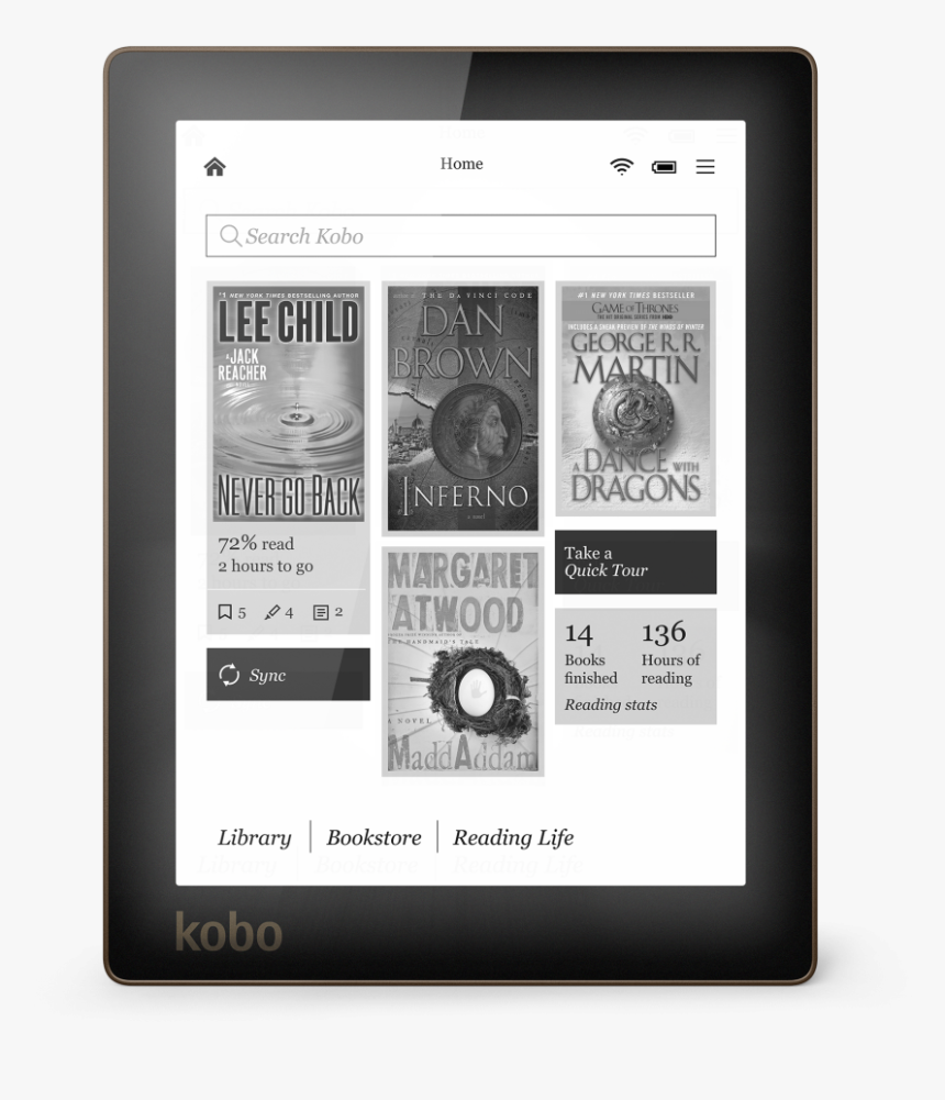 Aurablk Headon Ca Us Home Copy - Ereader Kobo Glo Hd, HD Png Download ...