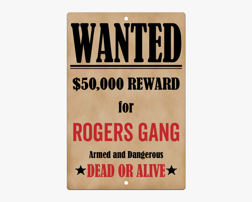 Wanted Poster, HD Png Download , Transparent Png Image - PNGitem