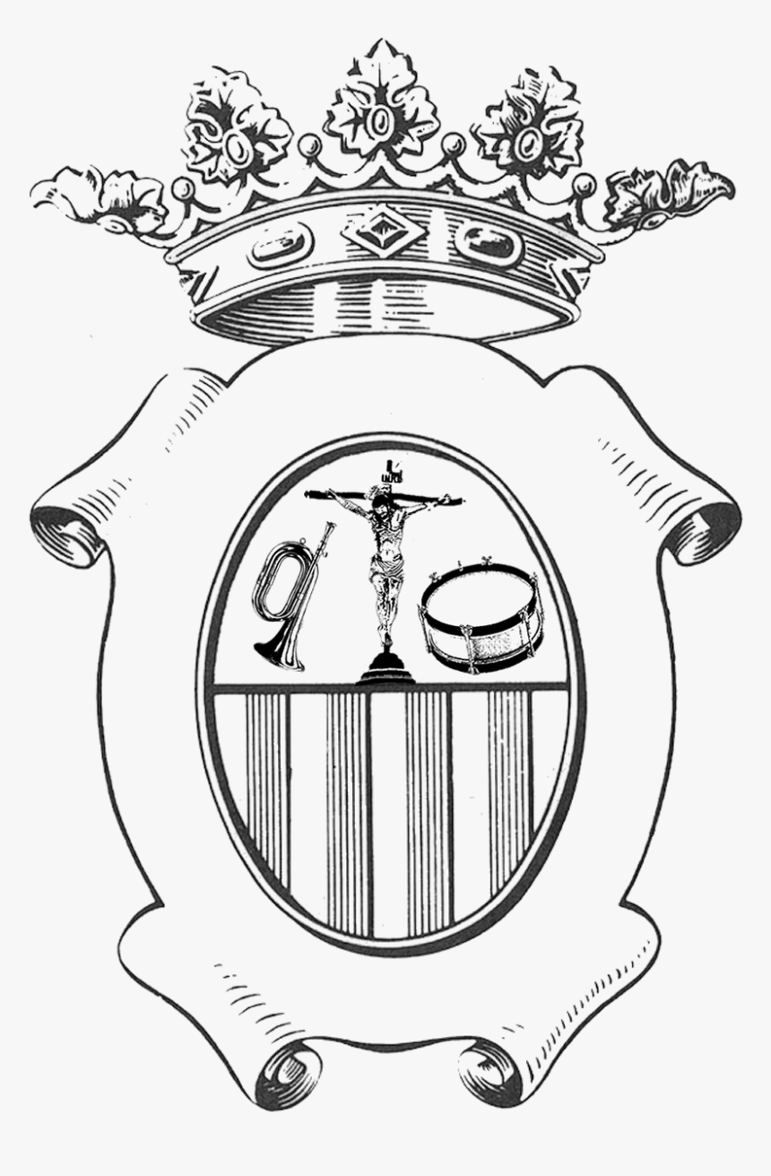 Escudo De La Asociación Cultural Musical De Cornetas - Sketch, HD Png ...