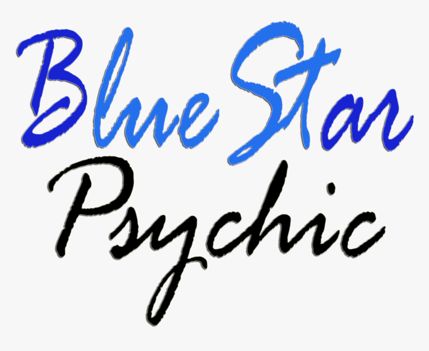 Blue Star Psychic , Png Download - Calligraphy, Transparent Png ...