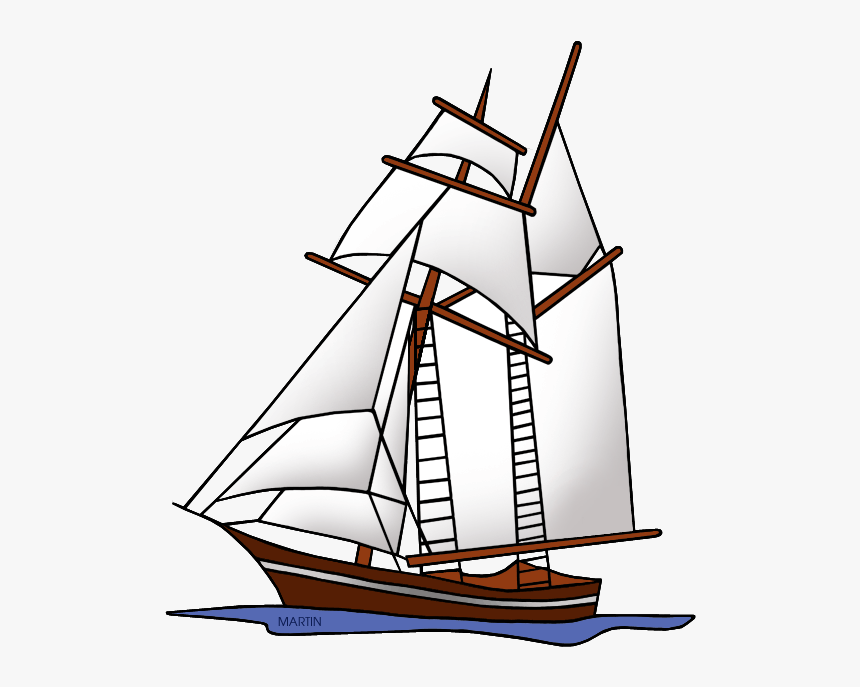 Amistad, Freedom Schooner - Tall Ship Cartoon, HD Png Download ...