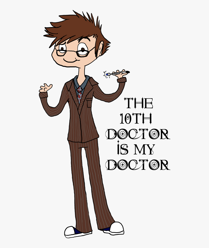 Tenth Doctor - Cartoon, HD Png Download , Transparent Png Image - PNGitem