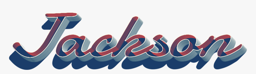 Jackson 3d Letter Png Name - Name Jackson In 3d, Transparent Png ...