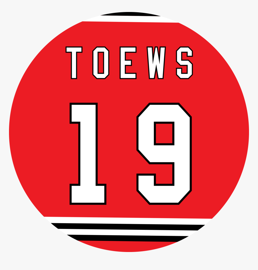 Jonathan Toews Home Jersey By Puckstyle - Placa De Mão Dupla, HD Png ...