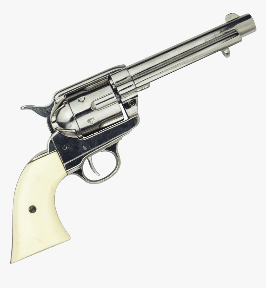 Old West Frontier Nickel Finish Revolver - Old West Revolver Png ...