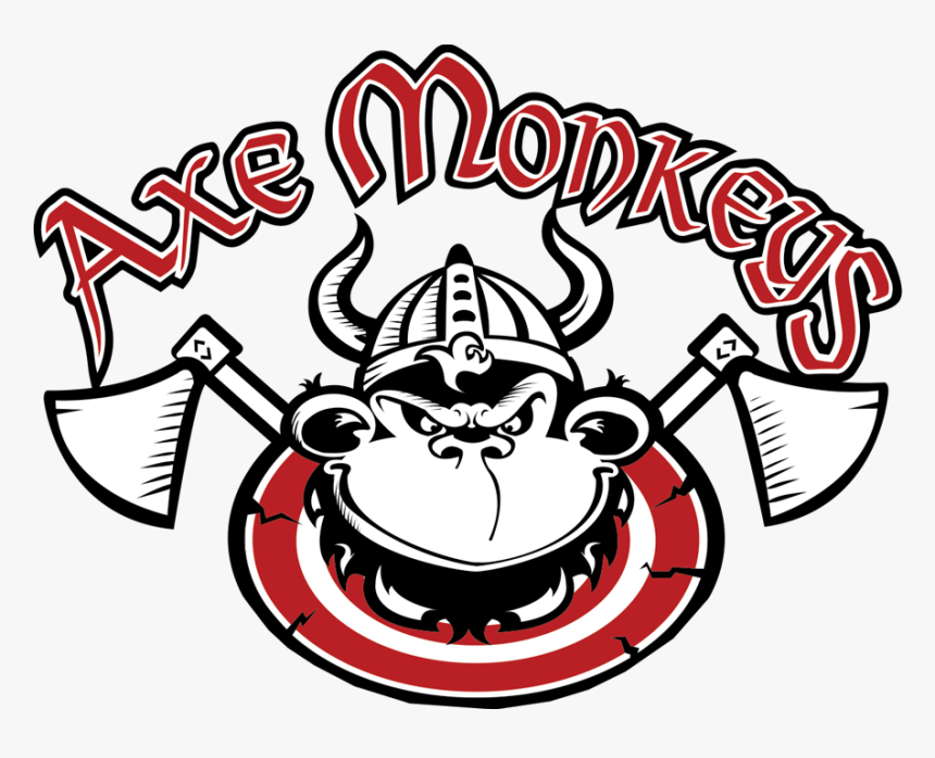 Indoor Axe Throwing - Axe Monkeys Edmonton Logo, HD Png Download ...